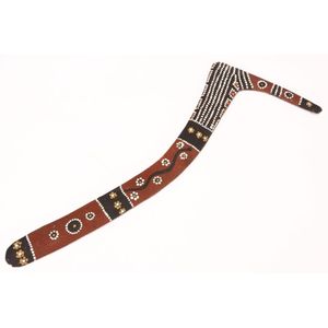 Aboriginal Hooked Boomerang with Serpent Designs, 77 cm Length ...