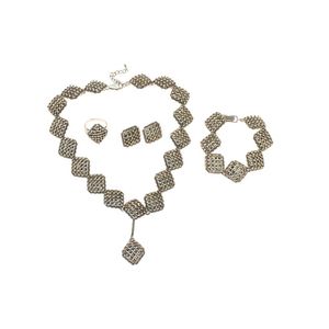 Marcasite Suite with Earrings, Bracelet, Necklace, and Ring - Suites ...