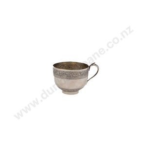 Indian Silver Cup with Foliate Bands, 85g - Mugs, Cups & Goblets - Silver