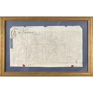 Georgian Legal Indenture Document, 1755 - Historical Documents ...