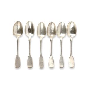 Victorian Sterling Silver Fiddle Handle Teaspoons by Boyton & Eaton ...