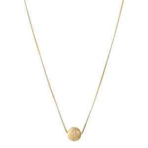 Textured Gold Ball Pendant with Diamond Accents - Pendants/Lockets ...