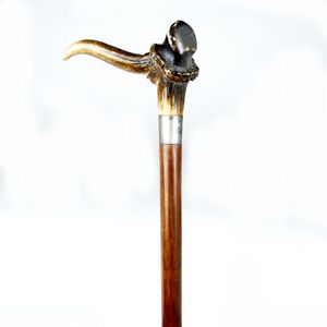 Antler-handled Walking Stick with Orpheus Engraving - Walking Sticks ...