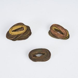 Japanese Seppa Collection: Oval Bronze, Brass, and Copper - Bronze ...