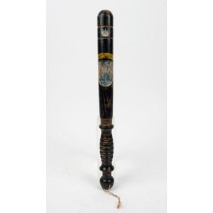 19th Century Painted Police Truncheon with Antique Finish, 45cm ...