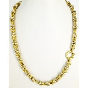 18ct Gold Fancy Link Neck Chain - 31.6g, 42cm Length - Necklace/Chain ...