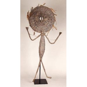 Sepik Totem: Plaited Rattan Figure from Angoram Village - New Guinean ...
