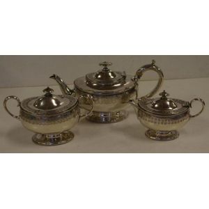 Victorian Silver Electroplate 3-Piece Bachelor Tea Set - Tea & Coffee ...