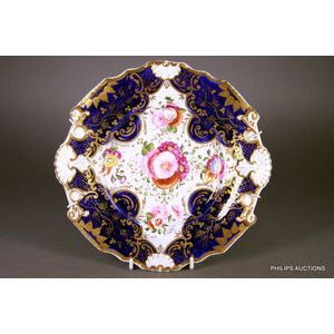 New Hall shell border dessert plate, circa 1825-30, pattern 2934 ...