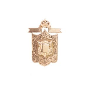 WW1 9ct Rose Gold Fob Medal Engraved Pte Thomas White - Medals, Badges ...