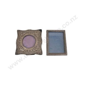 Hand Hammered and Foliate Sterling Silver Photo Frames Set ...