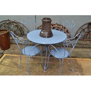 Pale Blue French Garden Table and Chairs Set - Decorative - Garden ...