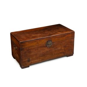 Early 20th Century Glory Box Trunk with Floral Brass Fittings - Trunks ...