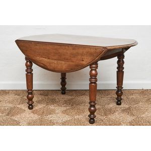 French Provincial Walnut and Beech Drop Side Table, c. 1900 - Tables ...