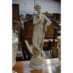 78cm Concrete Female Statue - Decorative - Garden Statuary - Architectural