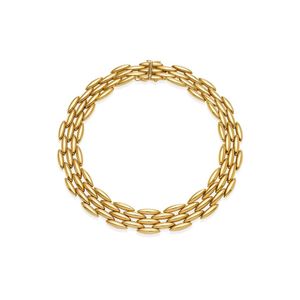 Cartier 18ct Gold Fancy Link Collar Necklace with Box - Necklace/Chain ...
