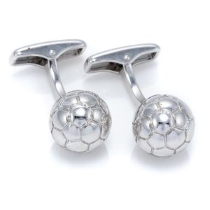 Dunhill Football Cufflinks in Sterling Silver with Box - Cufflinks ...