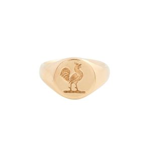 1913-14 Henry Griffiths & Sons 18ct Gold Rooster Signet Ring - Rings ...