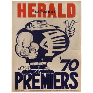 AFL/VFL WEG posters and cartoons memorabilia - price guide and values