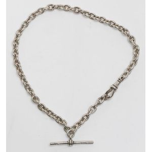 Sterling Silver Belcher Link Fob Chain with Swivel Clip - Necklace ...