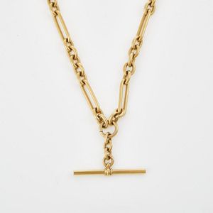 9ct Yellow Gold Traditional Fob Chain with Lobster Clasp - Necklace ...