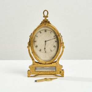 Engraved gilt brass cheval clock by Thomas Cole - Clocks - Zother ...