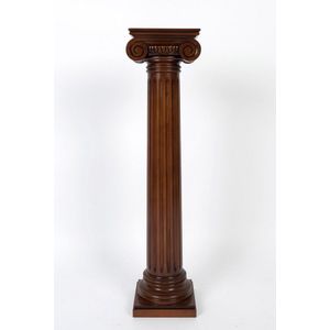 Classical Style Pedestal with Ionic Capital and Fluted Trunk ...