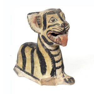 Antique Pottery Tiger Money Box - Money Boxes - Sundries
