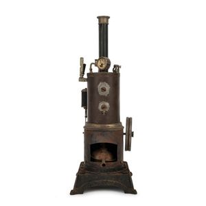 Vintage German Bing Werke vertical steam engine, 1920s, 32cm high ...