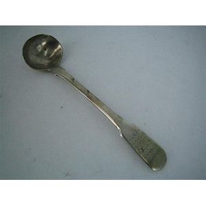 Chinese Export Silver Salt Spoon, 19th Century - Zother - Oriental