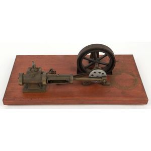 Custom Slide Engine: 4' Flywheel on Timber Base - Steam and Scratch ...