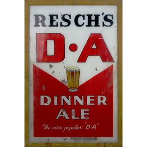 Vintage Resch's Beer Glass Sign from Mid-20th Century - Signage ...