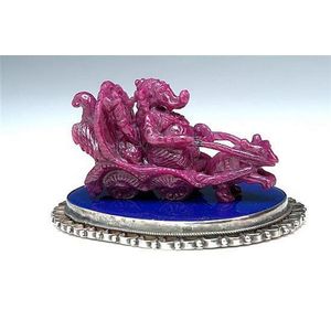Ganesh in Ruby Chariot - Zother - Oriental