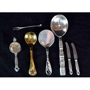 Georg Jensen Sterling Silver Serving Flatware Set - Flatware/Cutlery ...