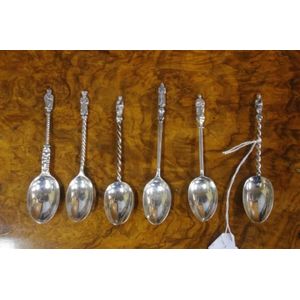 Antique sterling silver apostle spoons - price guide and values