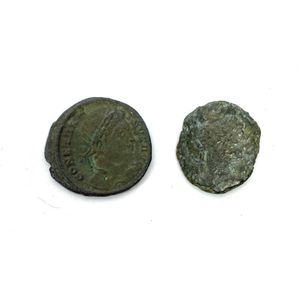 Constantine the Great: Two Denarius Coins from 306-337 AD - Roman ...