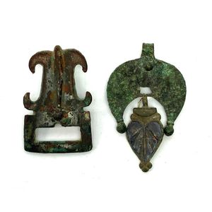 Roman Military Buckle & Pendant with Leaf Detail, 1st-2nd Century ...
