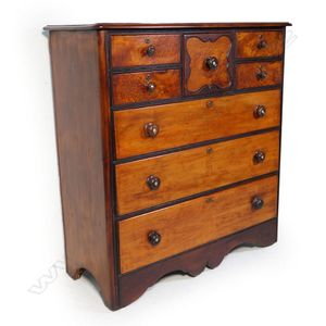 Colonial Kauri Scotch Chest with Burr Totara Veneer and Ebonised Detail ...