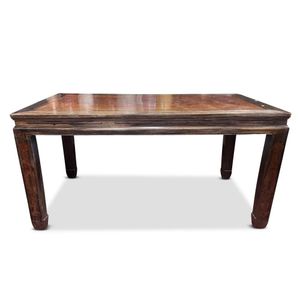 Chinese Scholars Table with Inset Panel Top and Facetted Legs ...