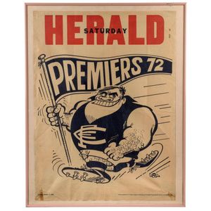 1972 Weg Premiership Poster - Framed and Glazed, 72x56cm - Sporting ...