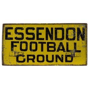 Vintage Essendon Football Ground Metal Tram Destination Sign - Sporting ...