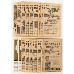 Football Record 1952-1965 Collection: Finals Included, Mixed Condition ...
