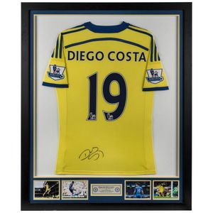 Diego Costa Signed Chelsea FC Away Jersey Framed Display - Sporting ...