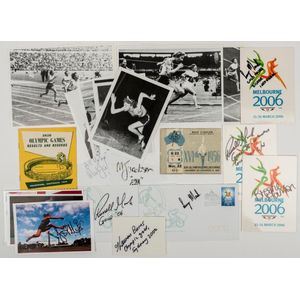 Olympic Games autographs and signatures - price guide and values