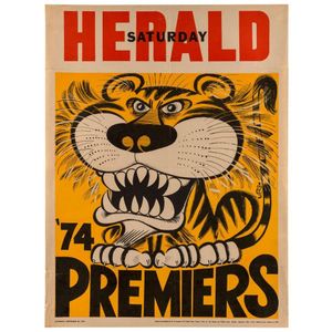 Richmond 1974 Weg Premiership Poster in Very Good Condition - Sporting ...