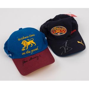 Brisbane Lions Signed Caps: Kevin Murray & Jonathan Brown (2 ...