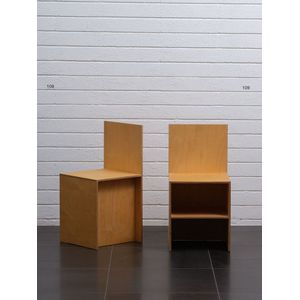 Donald Judd, Side Recessed Chair 84, Ash, 1982 - United States ...