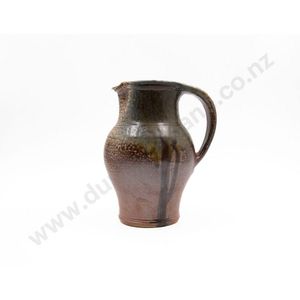 New Zealand Pottery Jug with Incised Decoration and Salt Glaze - New ...
