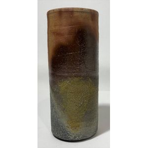 Australian woodfired stoneware vase by Col Levy, incised mark ...