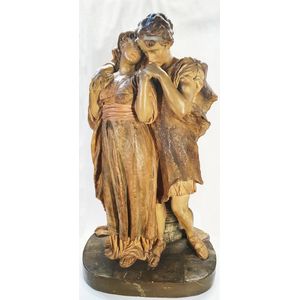 Terracotta Figural Group 'Wedded' After Lord Frederic Leighton Set ...